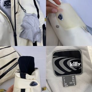 Killy | Jackets & Coats | Killy Sport Ski Jacket Cream White Black Gray ...